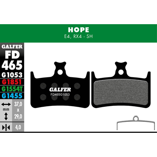 FEsportsNZ | FD465 BRAKE PADS HOPE E4 & RX4